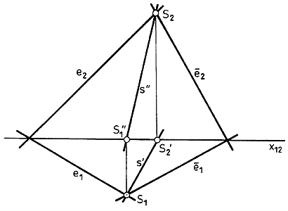 Darstellende Geometrie: Schnittgerade zweier Ebenen